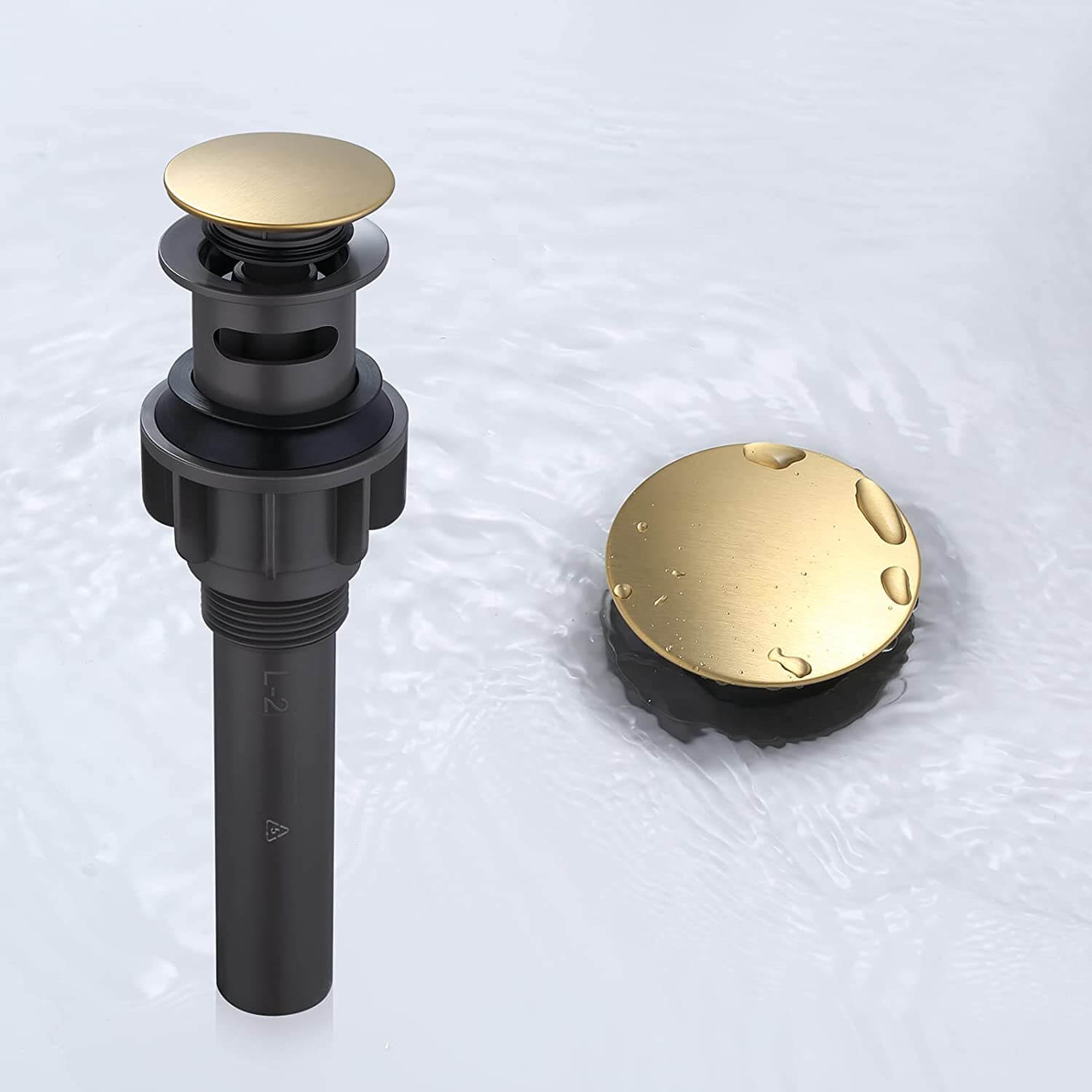 ARCORA Brushed Gold Bathroom Sink Pop up Drain with Overflow – ARCORA ...