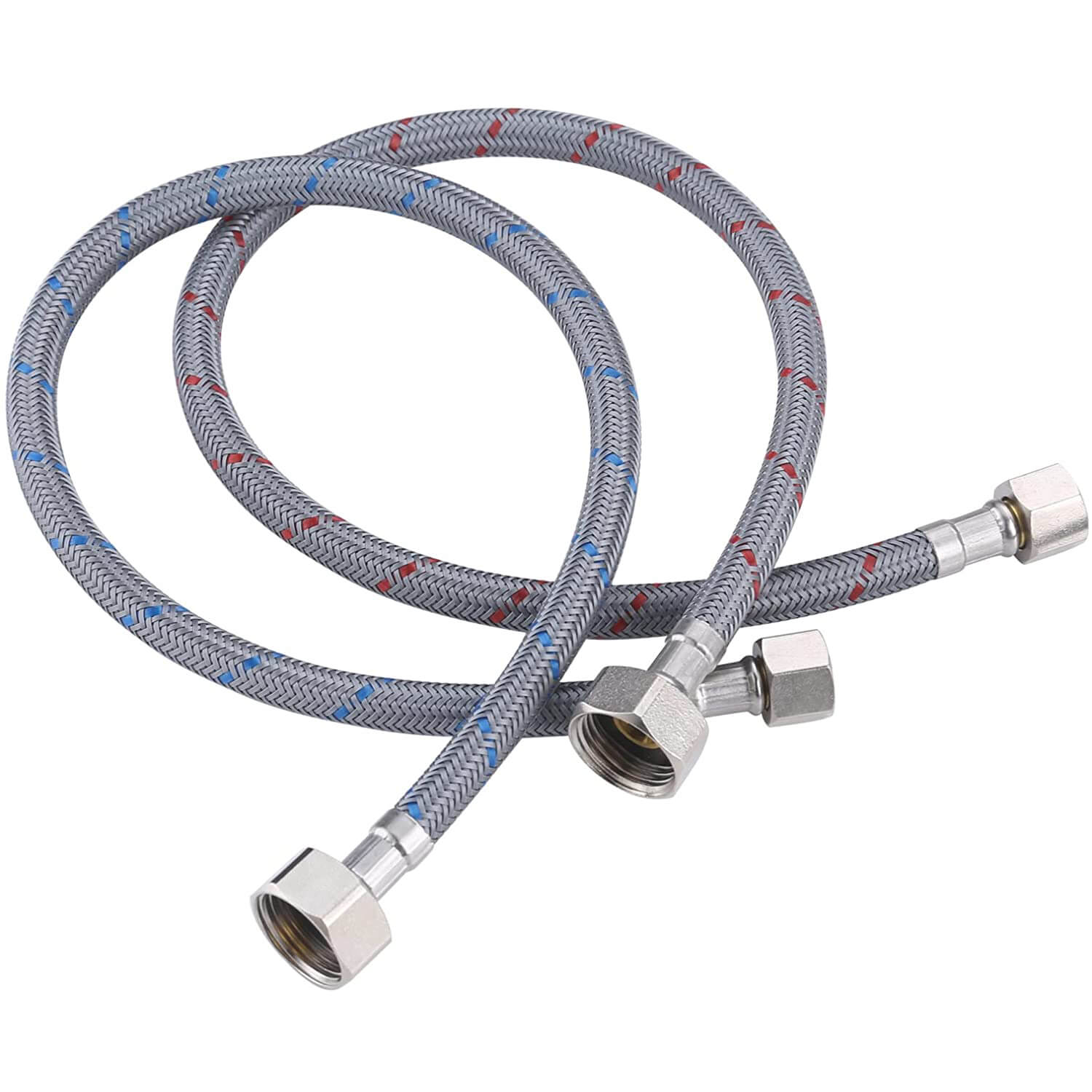 ARCORA 8"- 72" Bathroom Kitchen Faucet Connector Braided Nylon Water ...