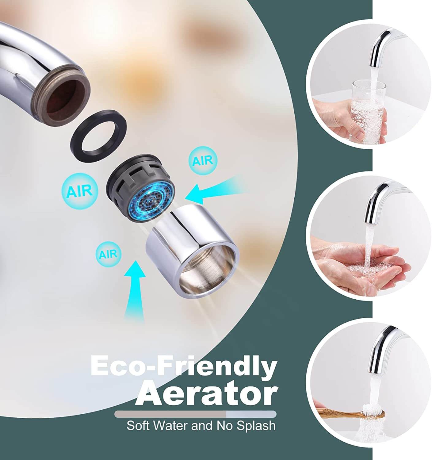 ARCORA 2 Cross Handle Chrome Wall Mounted Bathroom Sink Faucet Rough in ...