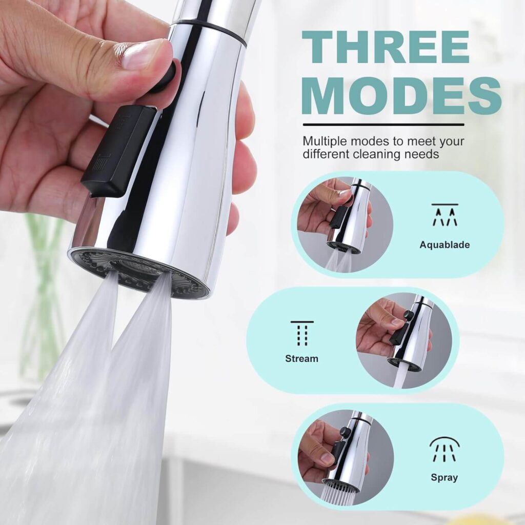 ARCORA Chrome Kitchen Faucet Spray Head Replacement – ARCORA FAUCETS